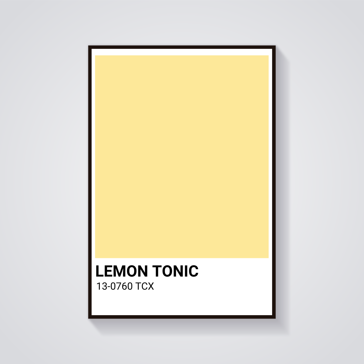 Lemon Yellow Pantone Wall Art Print - Summer Aesthetic Room Decor