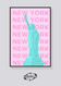 Preppy Statue of Liberty New York City Art Print - Vintage Destination ...