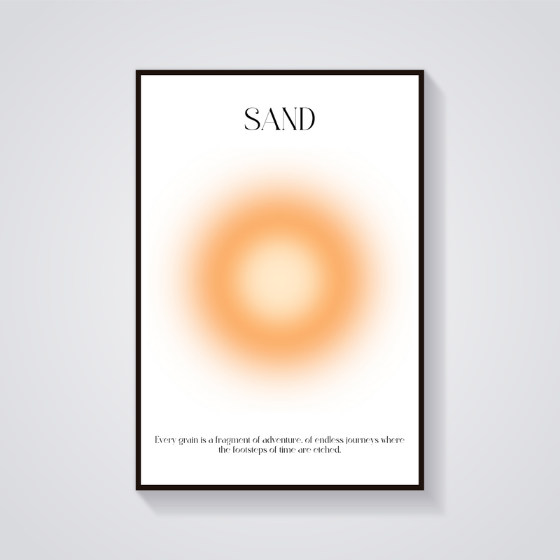 Aesthetic Sunshine Coastal Wall Art Print - Vintage Sand Poster